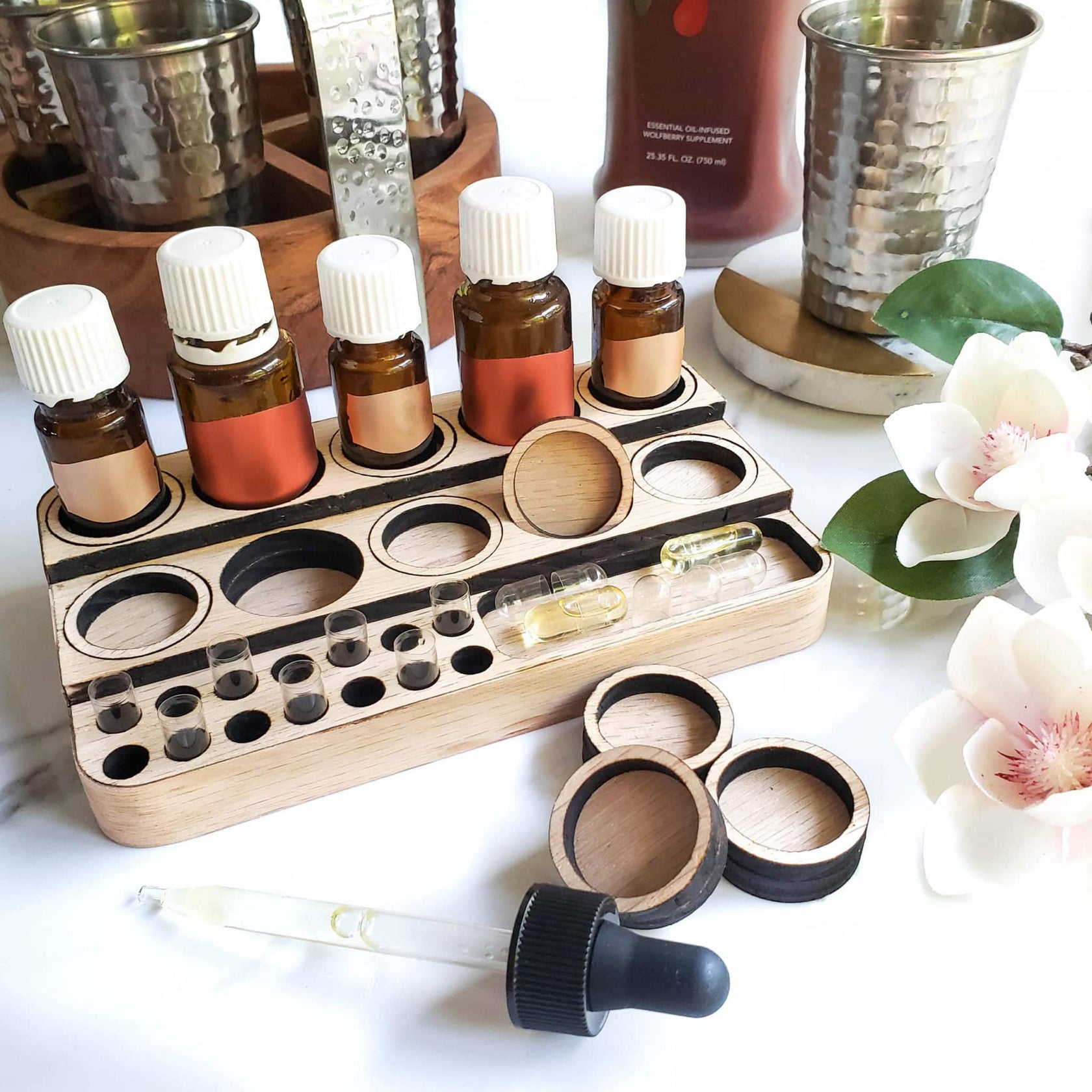 Essential Oil Vegetable Capsule Filling Station – A Dash of Kinship